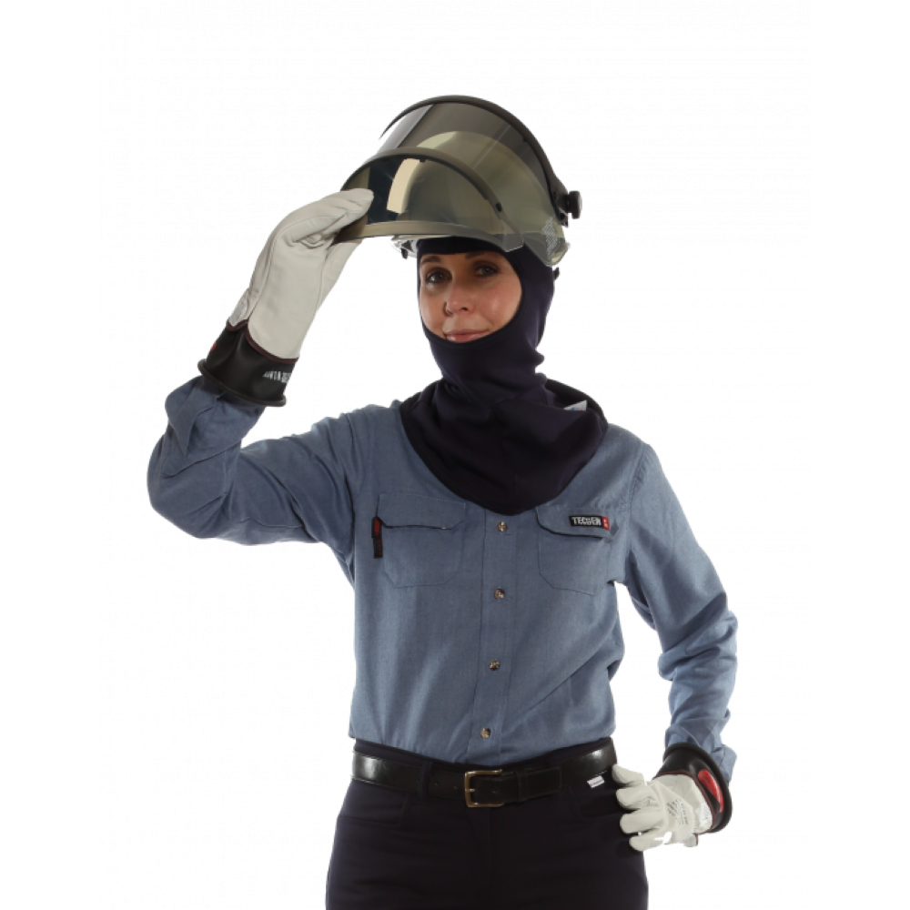 NSA 12 CAL PUREVIEW ARC FLASH FACESHIELD WITH HELMET