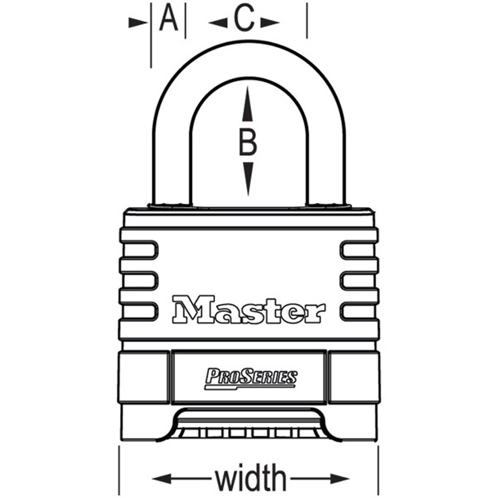 MASTER LOCK 1175D PROSERIES COMBINATION PADLOCK