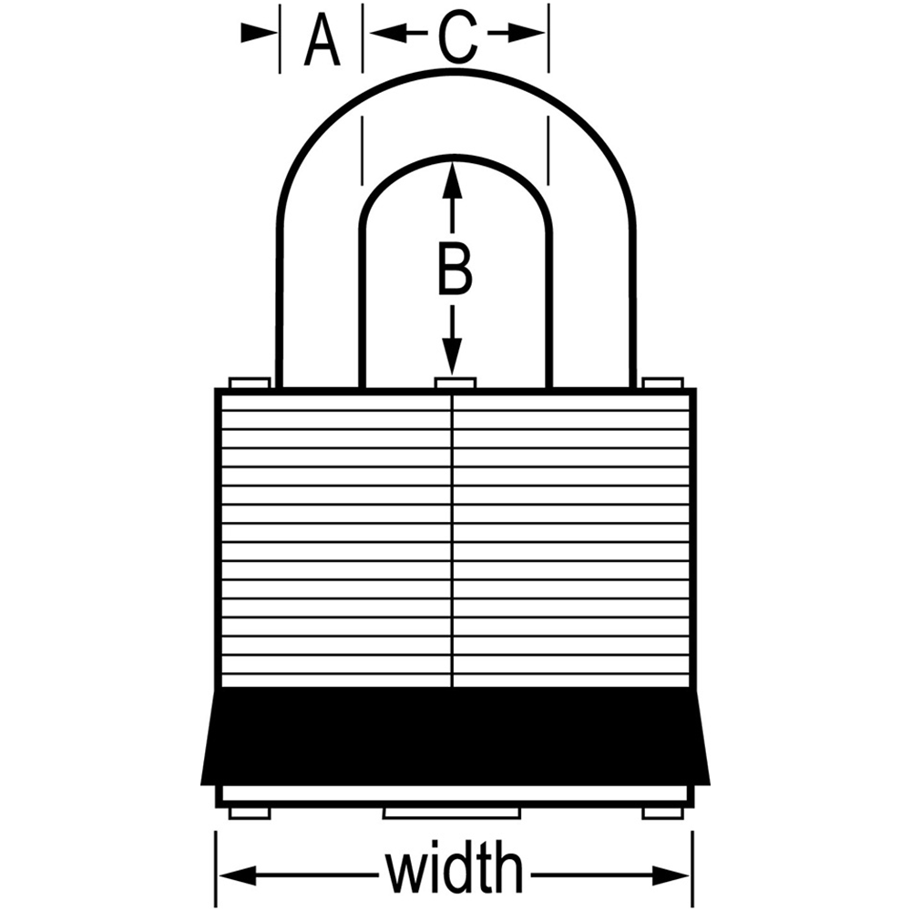 MASTER LOCK 1UP LAMINATED PADLOCK