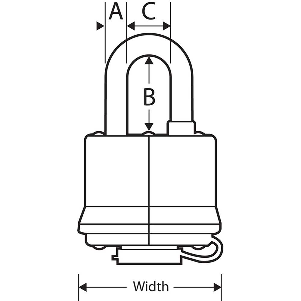 MASTER LOCK 312 LAMINATED PADLOCK